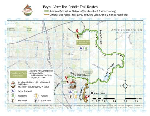 Paddle Trail Route Descriptions | Vermilionville